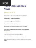 The Ctu Vision Mission Goal | PDF | Business | Art