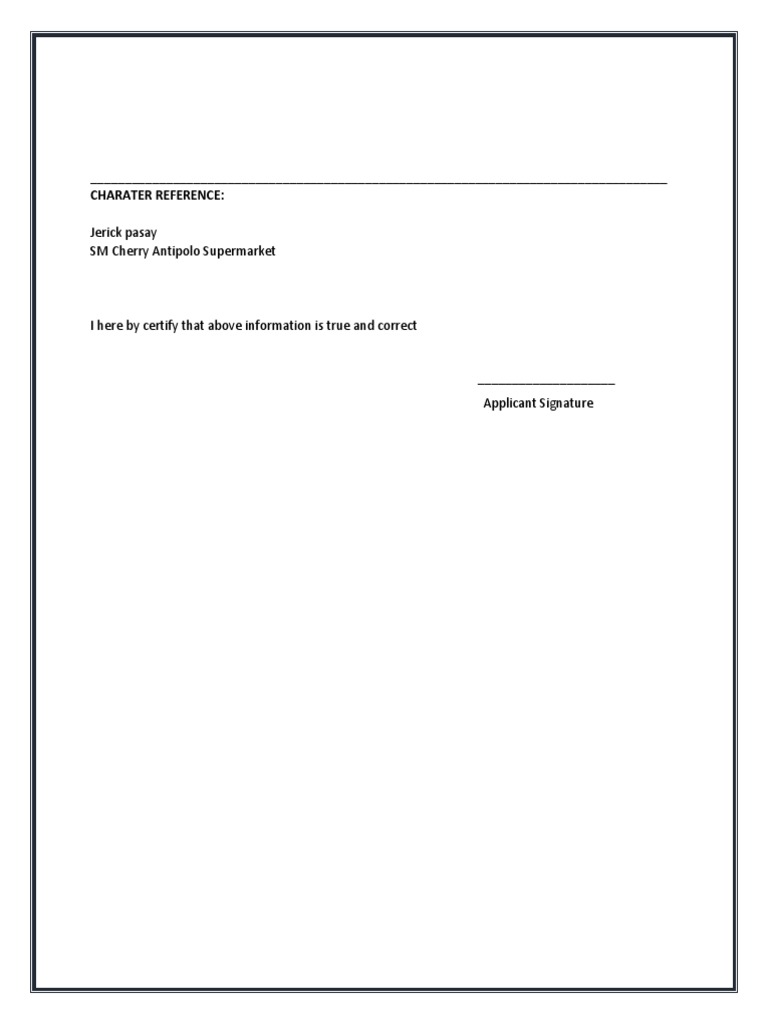 Charater Reference | PDF