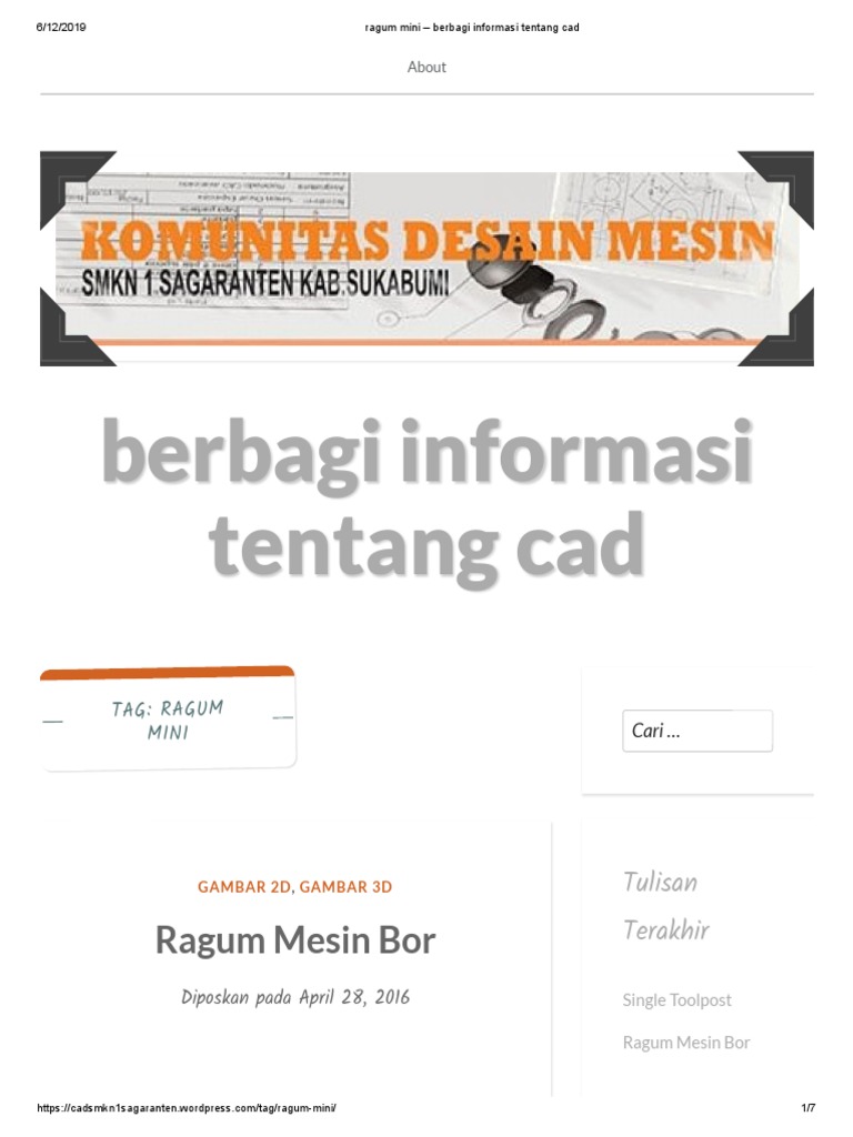 Ragum Mini - Berbagi Informasi Tentang Cad | PDF