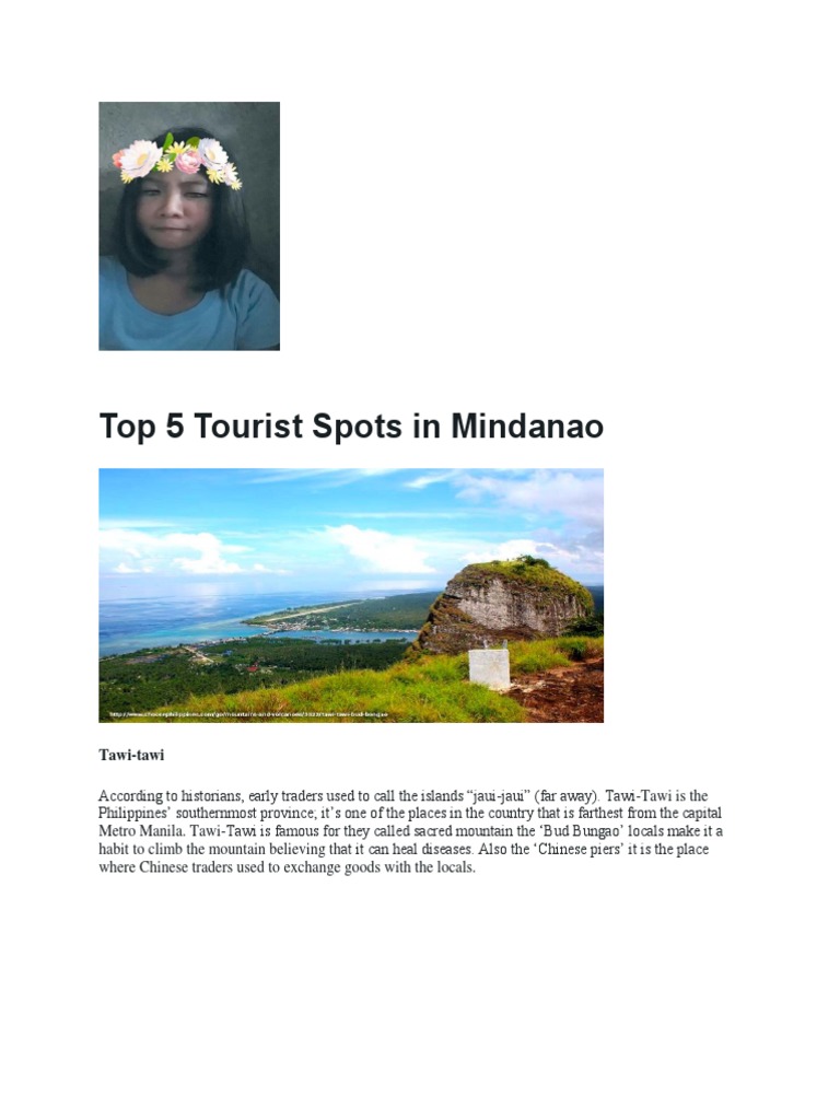 Top 5 Tourist Spots in Mindanao | PDF | Mindanao | Philippines