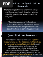Chapter 3 Quantitative Research Methodology | PDF | Sampling ...