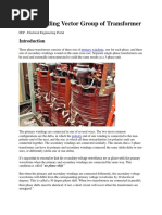 Transformer Vector Groups | PDF | Transformer | Electrical Impedance