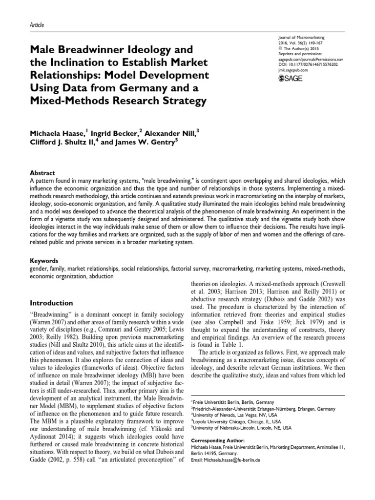 Haase Male | PDF | Qualitative Research | Ideologies