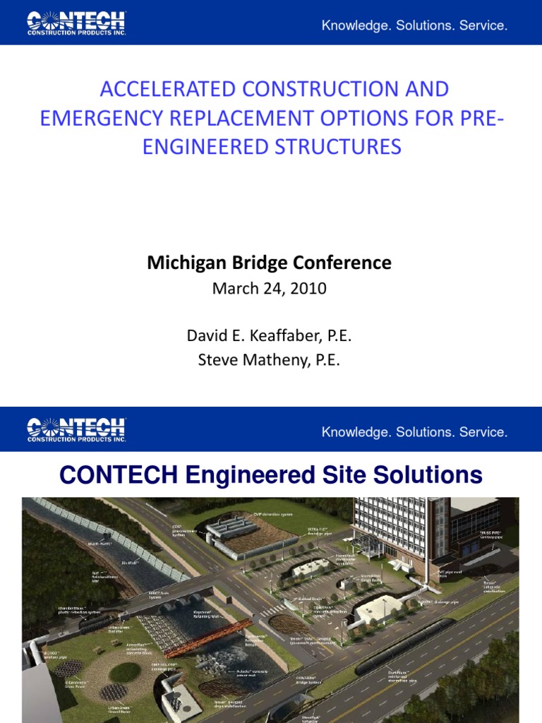 Accelerated Construction and Emergency Replacement Options For Pre ...
