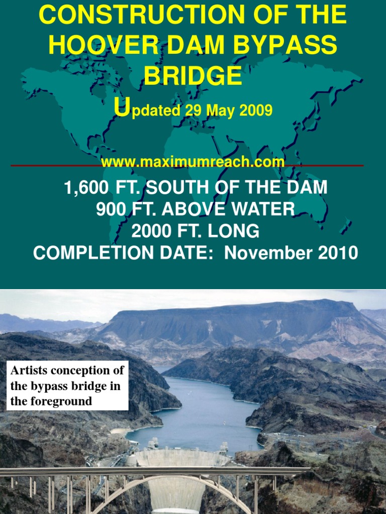 Construction of The Hoover Dam Bypass Bridge Updated 29 May 2009 | PDF ...
