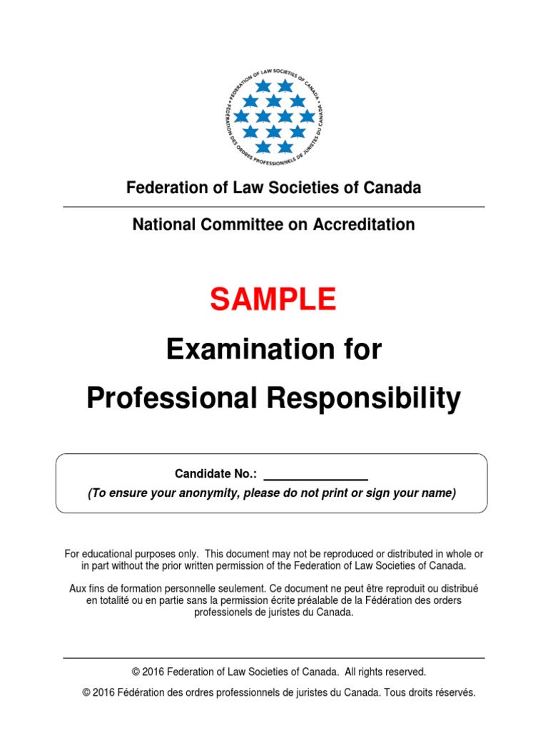 Nca Practice Exam Prof Resp | PDF | Test (Assessment) | Lawyer