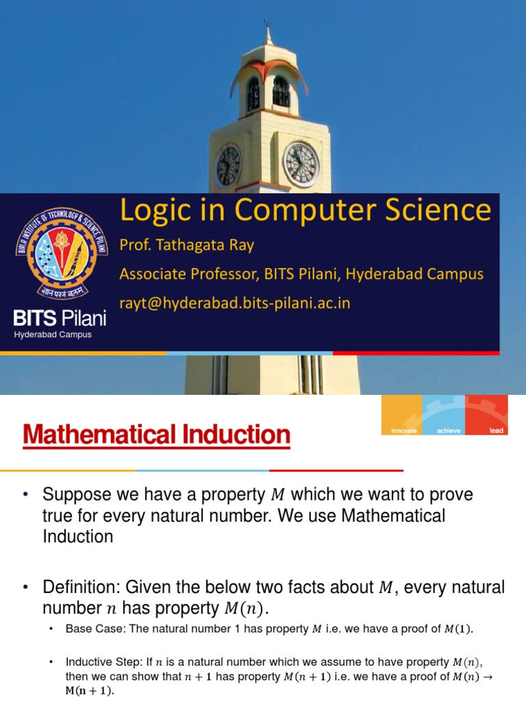 Logic in Computer Science: BITS Pilani | PDF | Mathematical Proof | Theorem