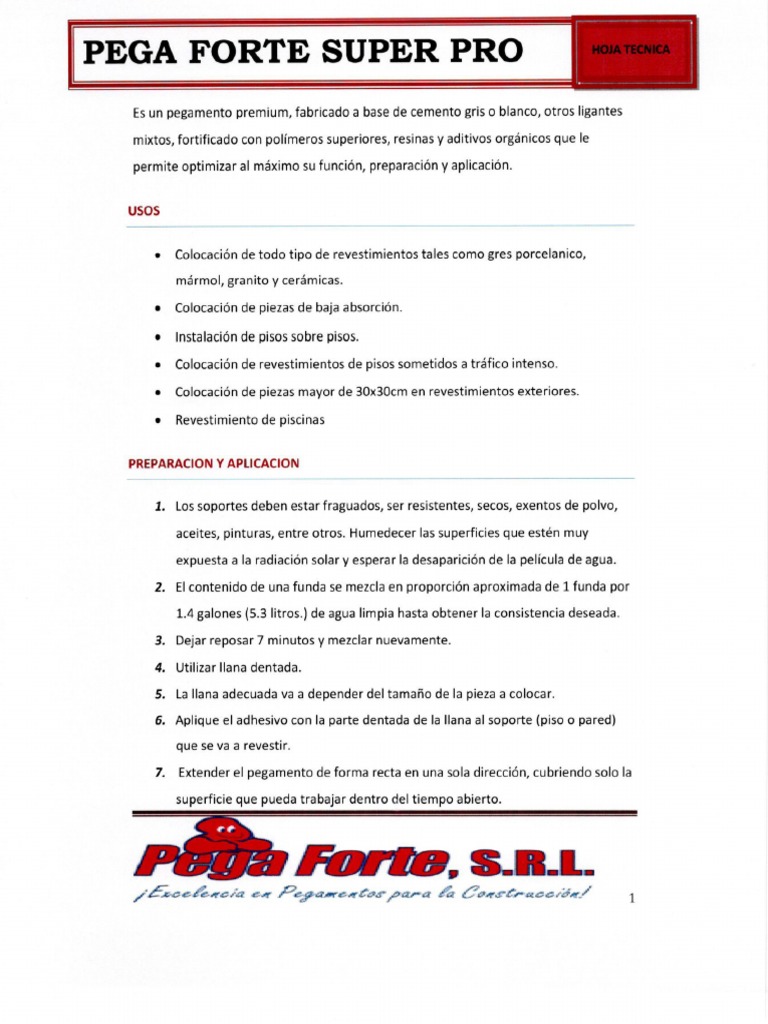 Pegaforte Super Pro PDF | PDF