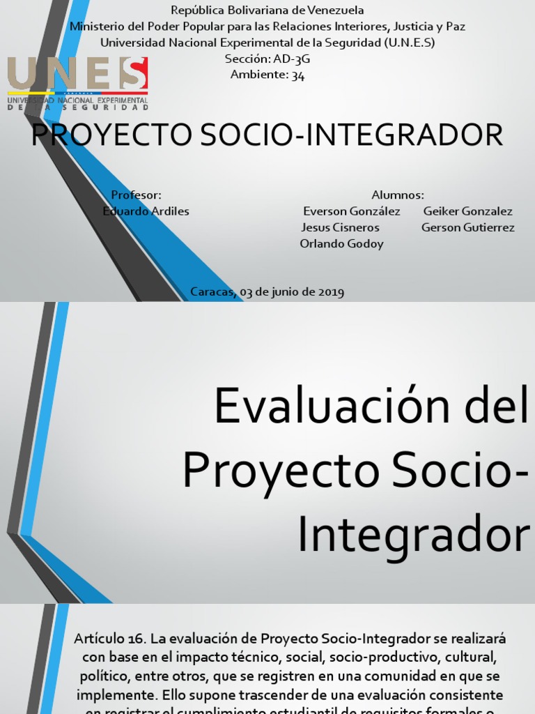 Proyecto Socio Integrador | PDF