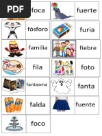 Actividades con sílabas fa, fe, fi, fo, fu | PDF