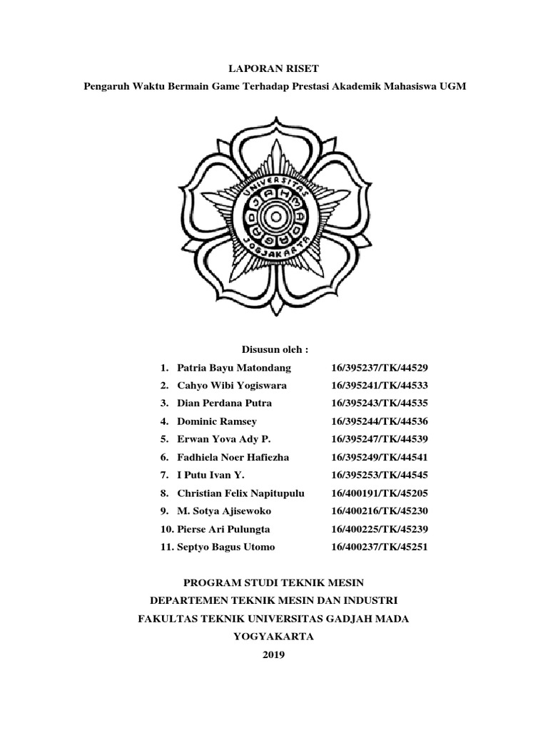 Contoh Laporan Riset Fix | PDF