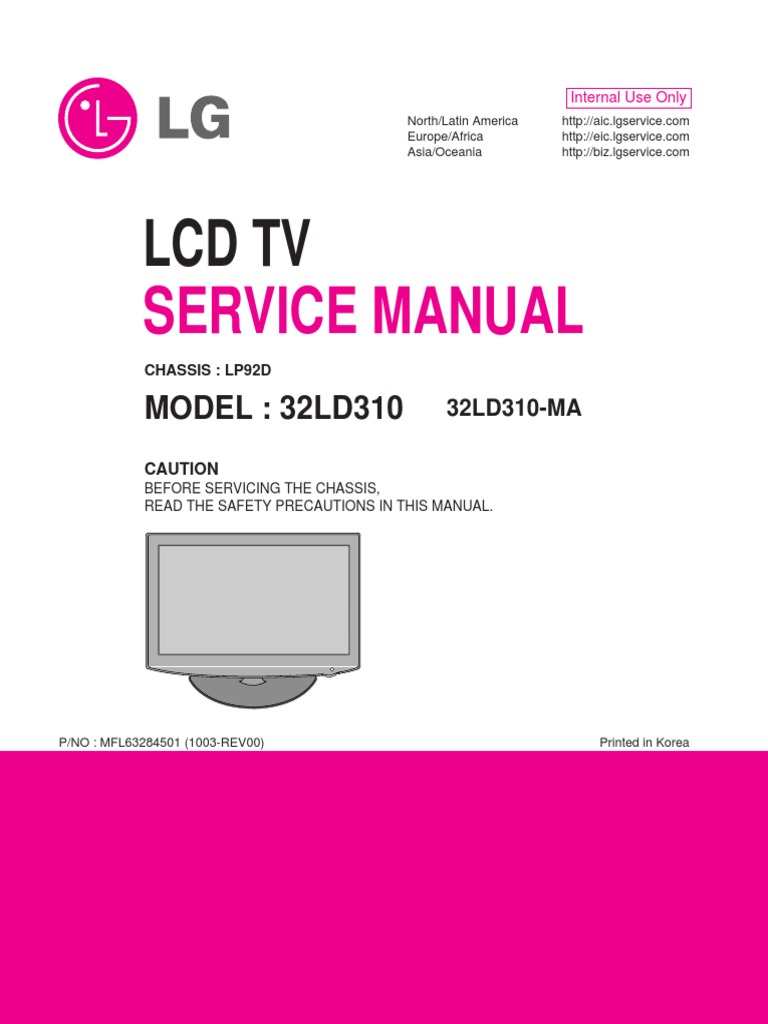 LG 32ld310-La Chassis Lp92a | PDF | Printed Circuit Board | Soldering