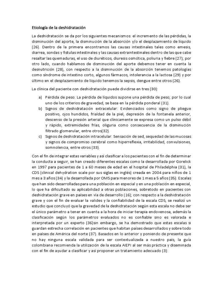 Plan B de Hidratacion | PDF | Sodio | Diarrea