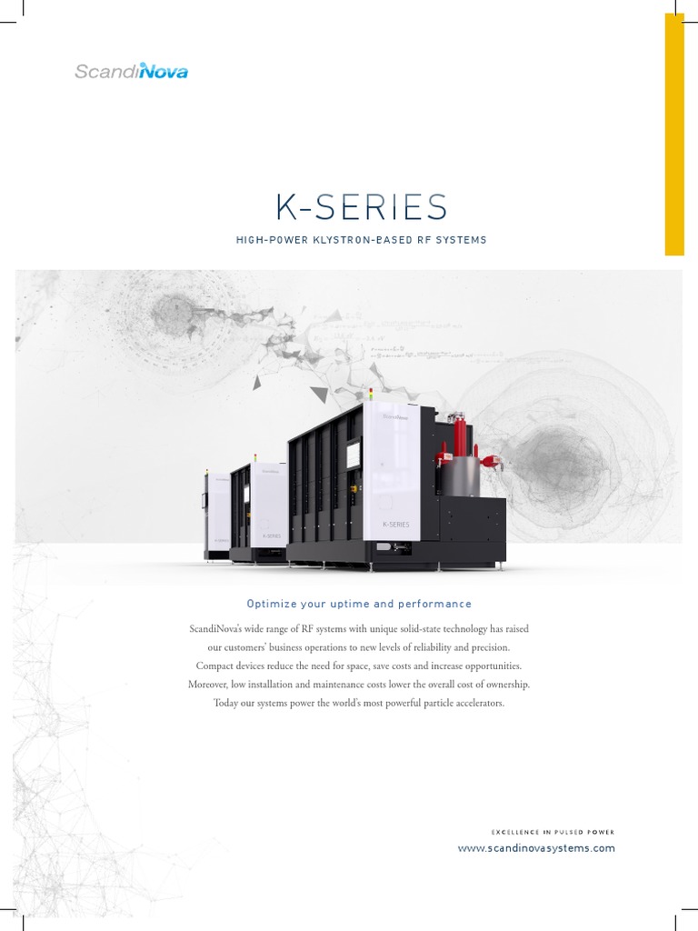 Scandinova K Series Print 160427 | PDF | Particle Accelerator | Amplifier