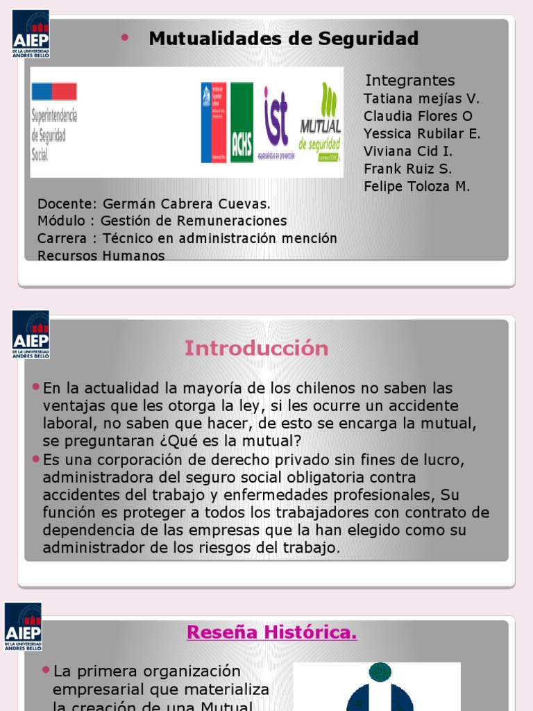 Mutualidades de Chile | PDF | Organización mutua | Seguro