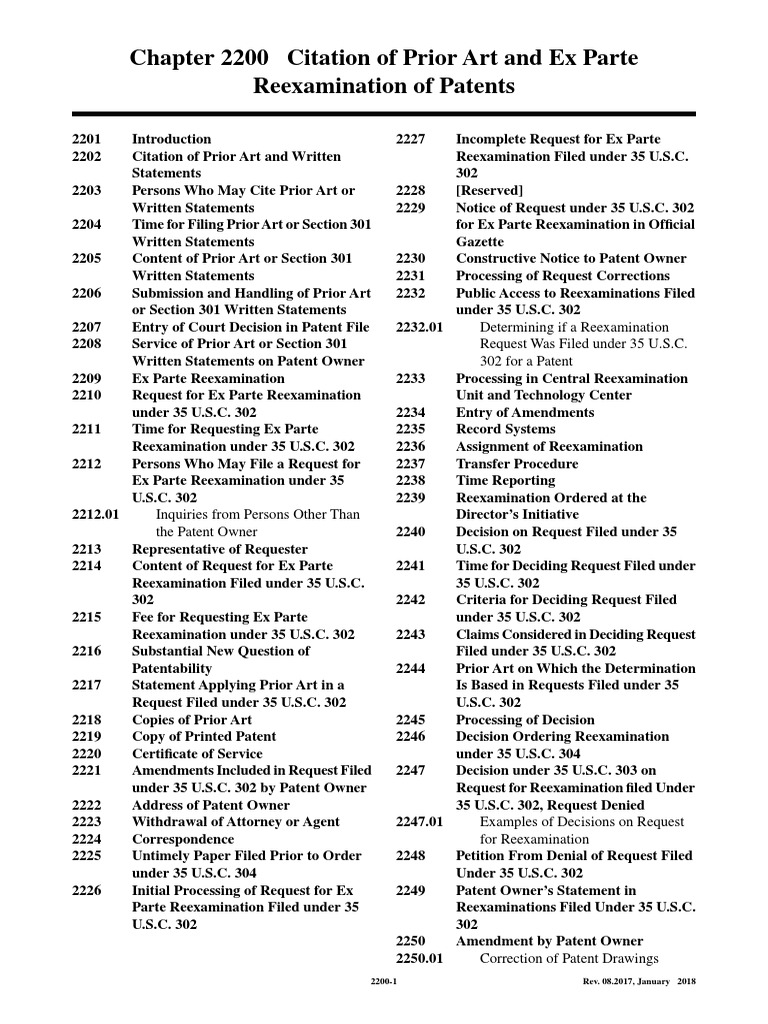 Mpep-2100 Patentability | PDF | Reexamination | Prior Art
