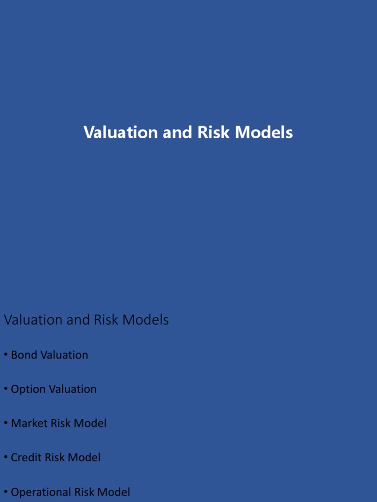 Valuation and Risk Models | PDF | Greeks (Finance) | Value At Risk