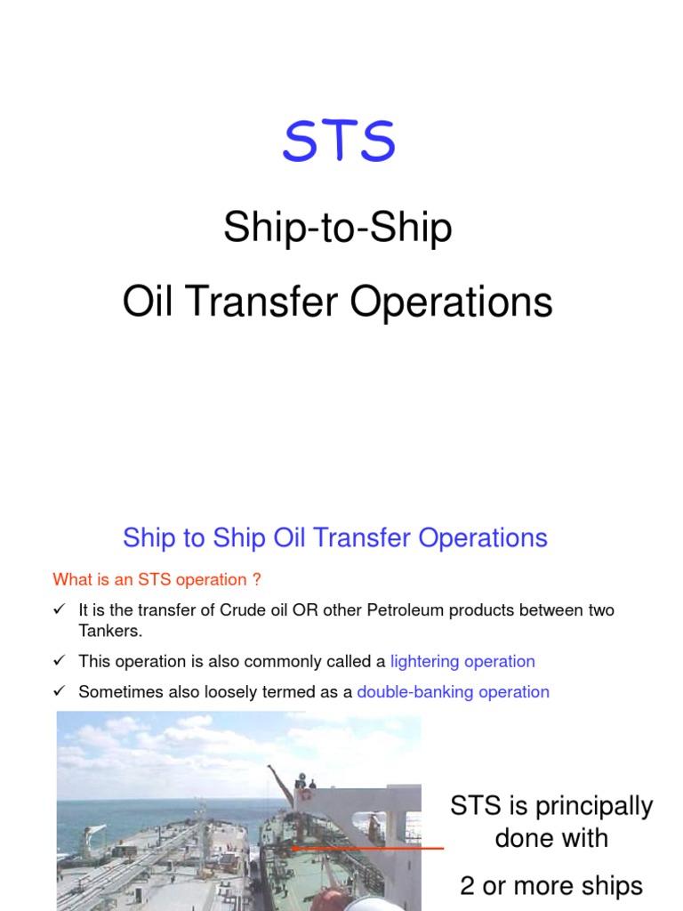 Ship-to-Ship Oil Transfer Operations | PDF | Ships | Oil Tanker