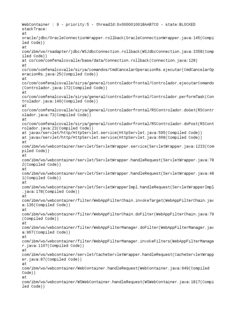Threads Bloqueados | PDF | Java (Programming Language) | Thread (Computing)