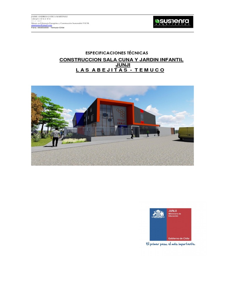 Especificaciones T Cnicas Def. | PDF | Contratista general | Hormigón