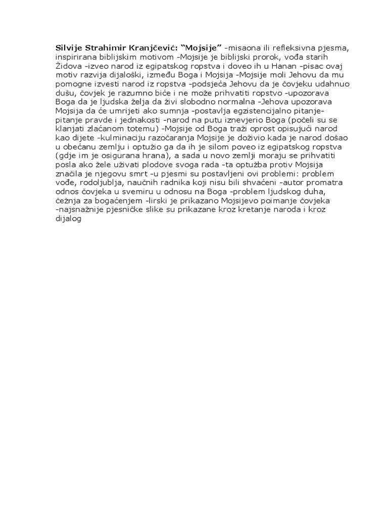 Mojsije | PDF