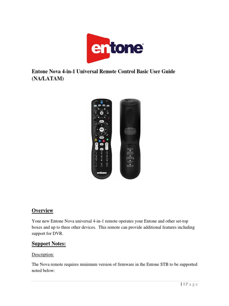 Universal Remote Control | PDF | Set Top Box | Remote Control