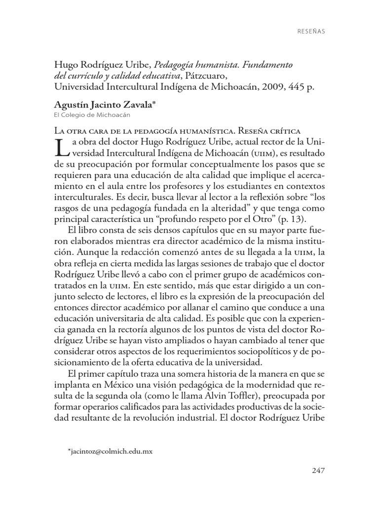 Dialnet PedagogiaHumanistaFundamentoDelCurriculoYCalidadEd 5382446 ...