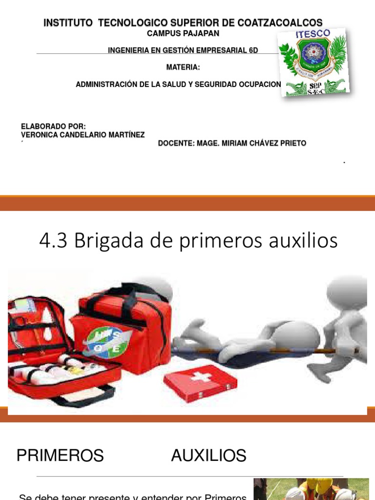 Brigada de Primeros Auxilios | PDF | Primeros auxilios | Medicina