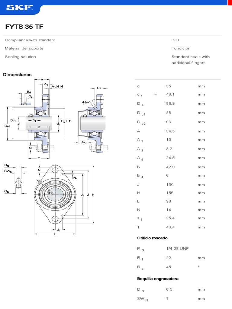 Rodamientos FY 30 TF-FYTB 35 TF | Tornillo | Herramientas