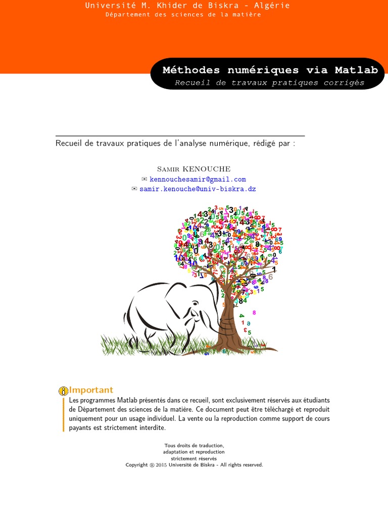 TP Analyse Numérique - LCS - Matlab PDF | PDF | Analyse numérique | Interpolation