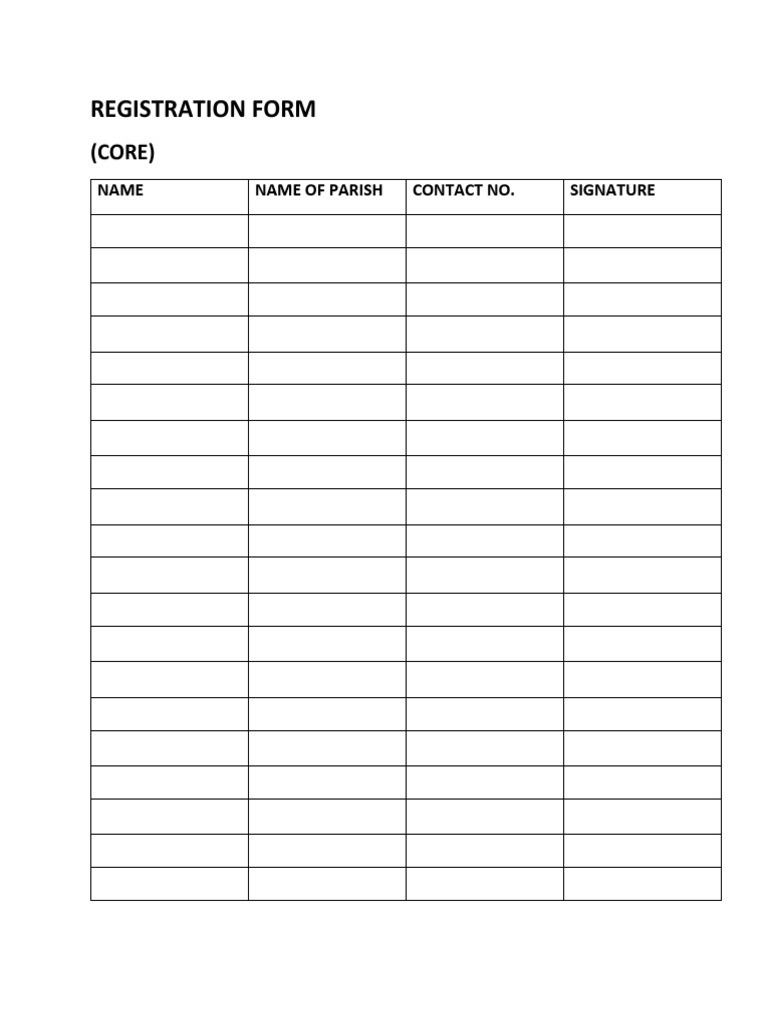 Registration Form | PDF