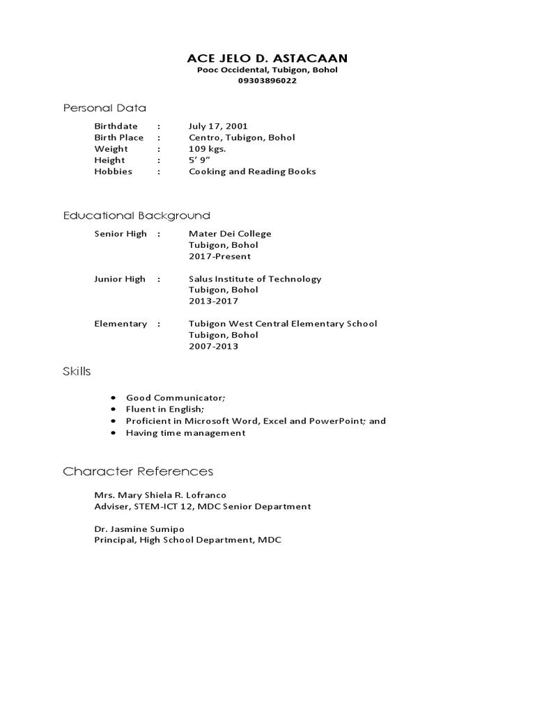 Marco Yanson's Profile Summary | PDF