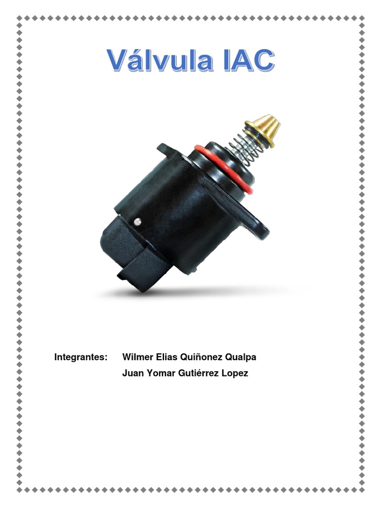 Valvula Iac | PDF | Aluminio | Tornillo