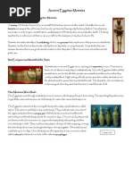 Mummification Process | PDF | Mummy | Cultural Aspects Of Death