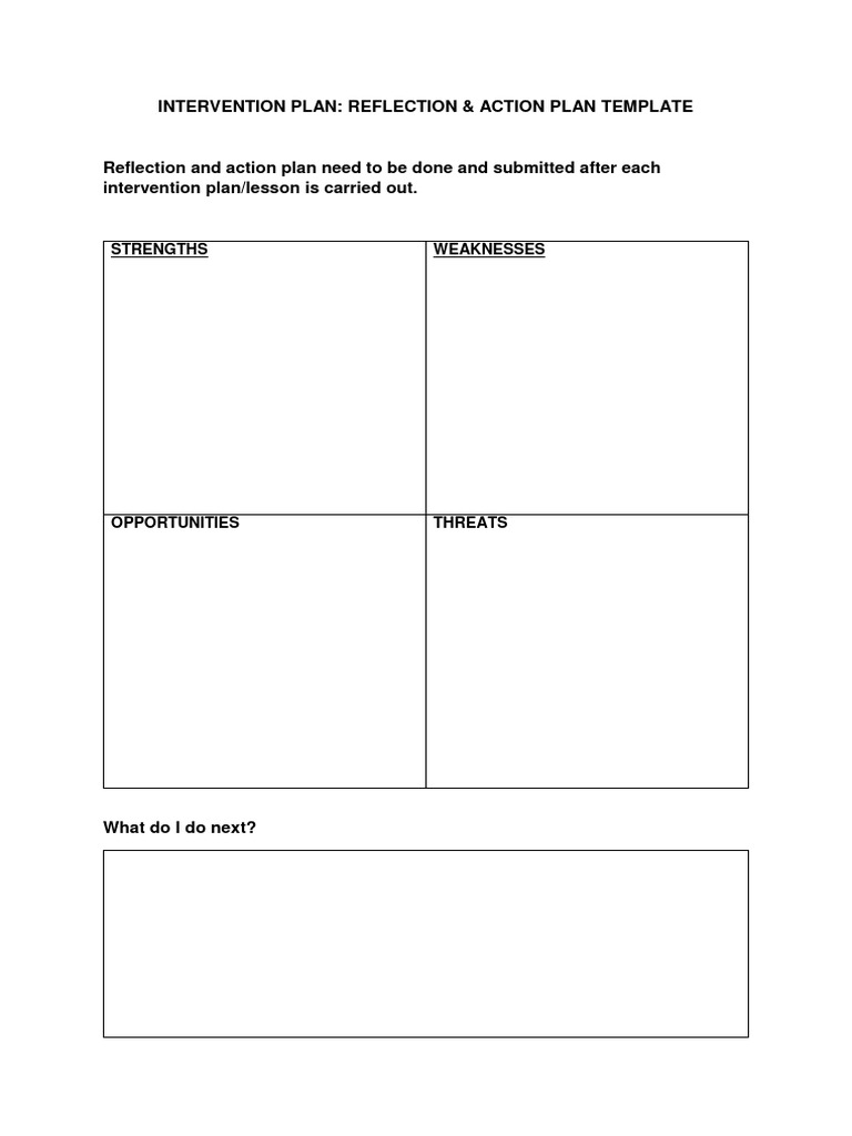 Reflection Template | PDF