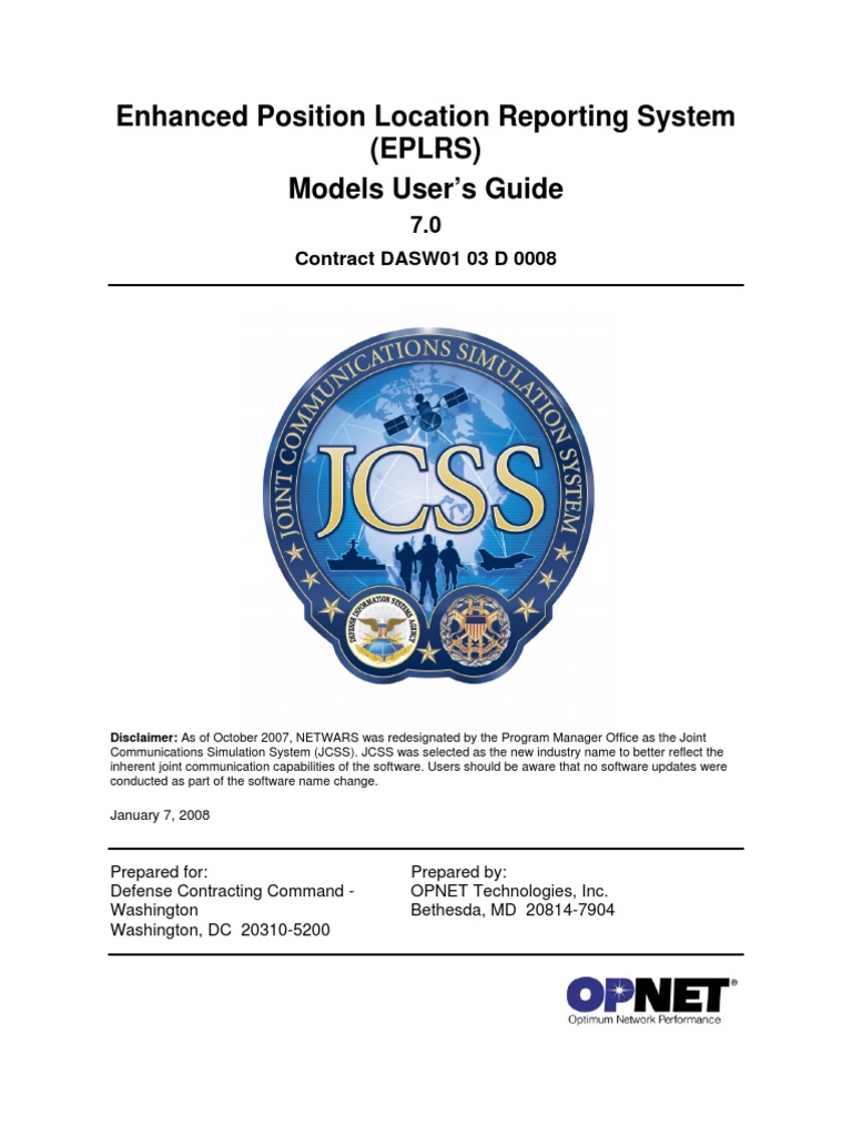 EPLRS Models UserGuide | PDF | Ip Address | Computer Network