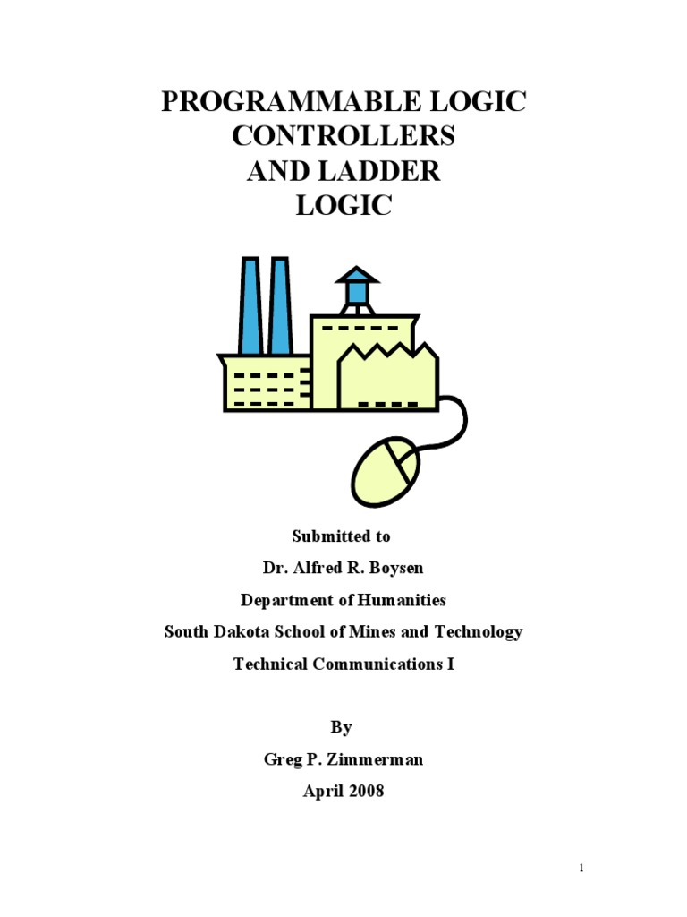 Programmable Logic Controllers and Ladder Logic | PDF | Programmable ...