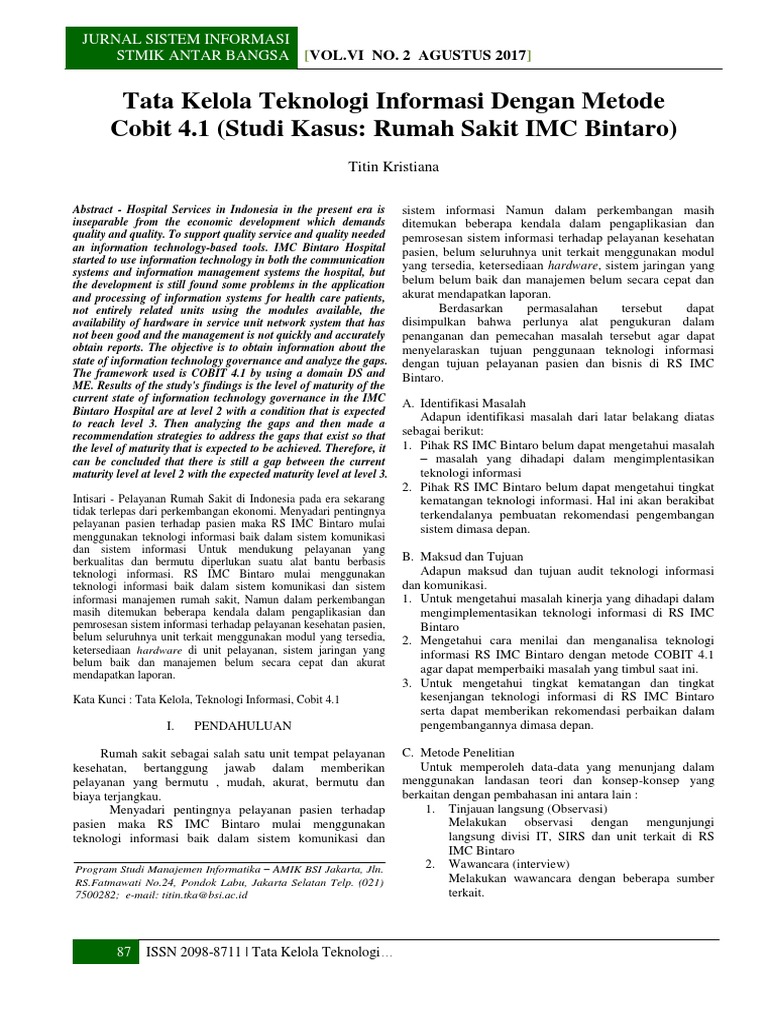 Jurnal Imc Bintaro PDF | PDF | Manajemen Informasi | Teknologi ...