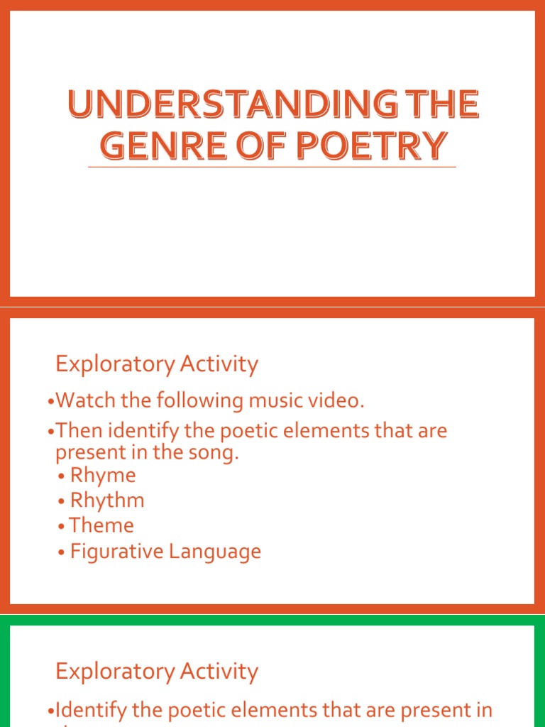 CNF Lesson 3 Conventions of Poetry | PDF | Rhyme | Poetry