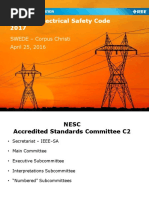 National Electric Safety Code | PDF | Electrical Substation | Cable