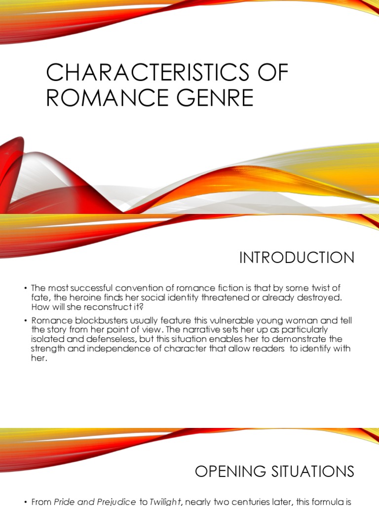 Characteristics of Romance Genre | PDF | Romance Novels | Hero