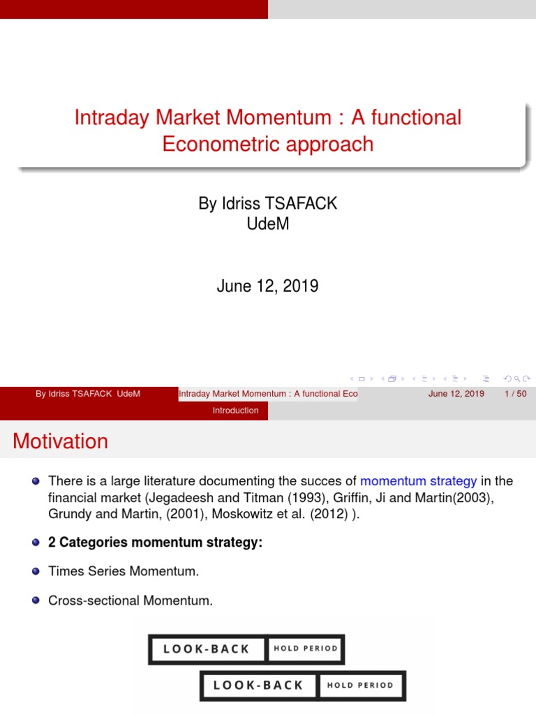 Slide Idriss Tsafack CIREQ | PDF | Time Series | Econometrics