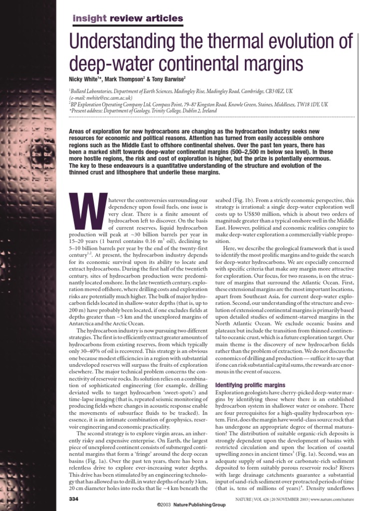 Nature Margins | PDF | Mantle (Geology) | Crust (Geology)