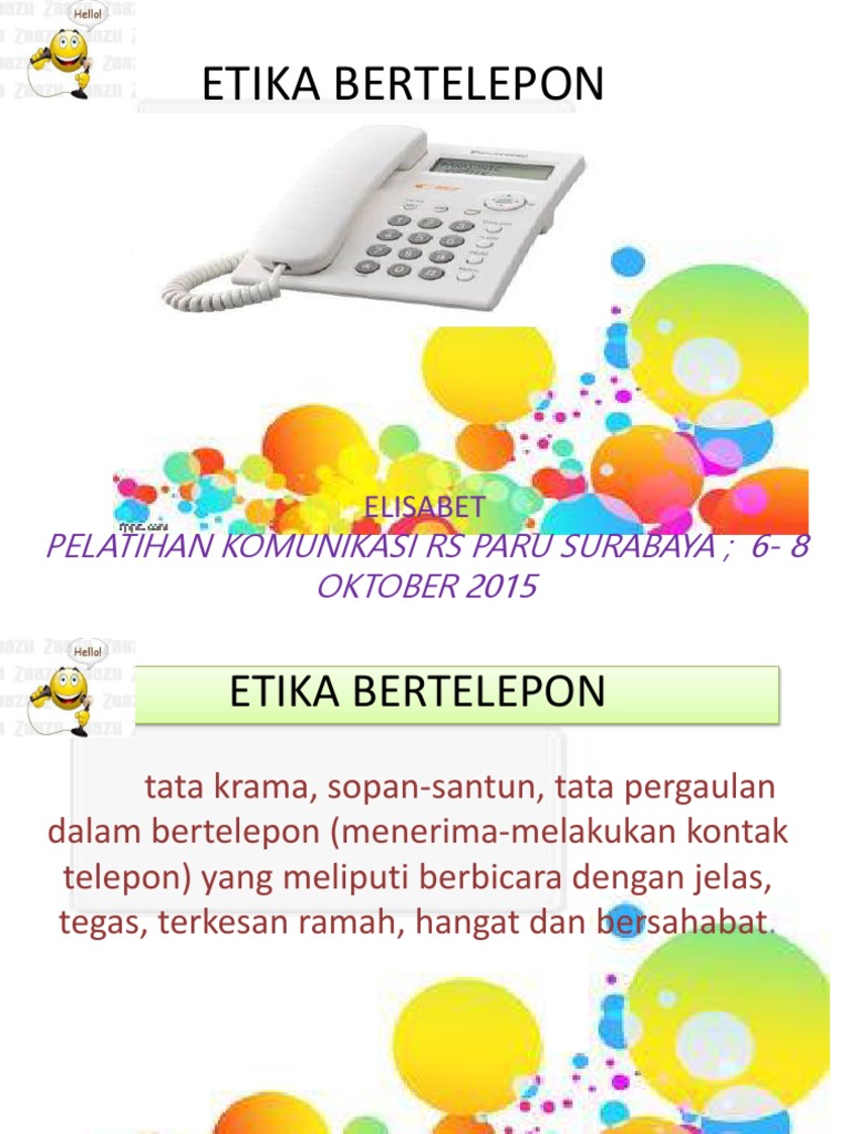 Etika Bertelepon Final | PDF