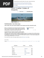 Iata Codes For Africa | PDF | Airlines | Civil Aviation