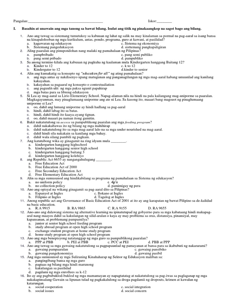 Araling Panlipunan 10 | PDF