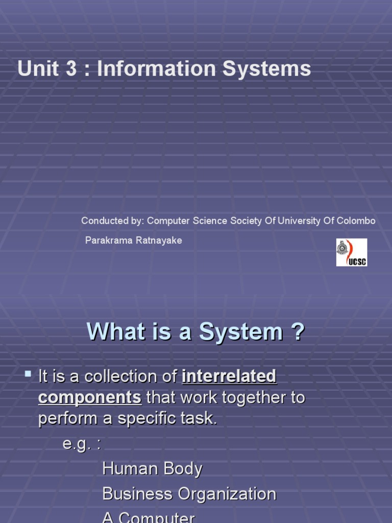 Information Systems | PDF | Information System | System
