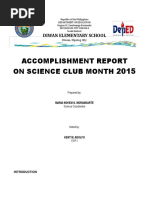 Science Month School Celebration | PDF | Teachers