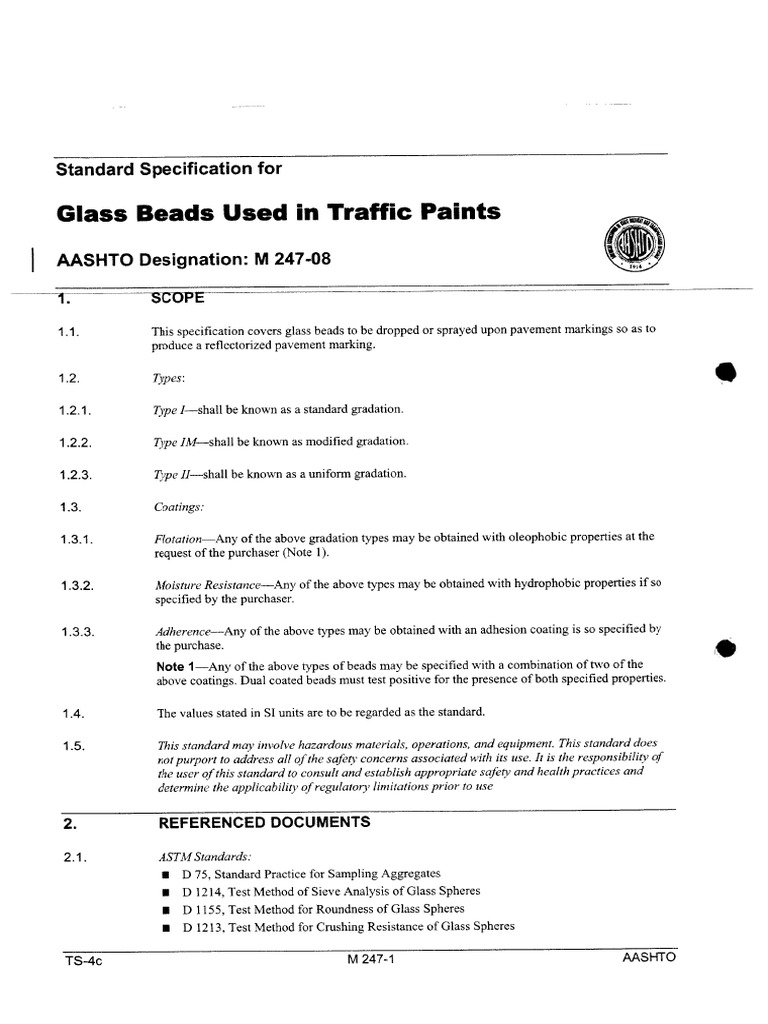 Aashto M247 | PDF