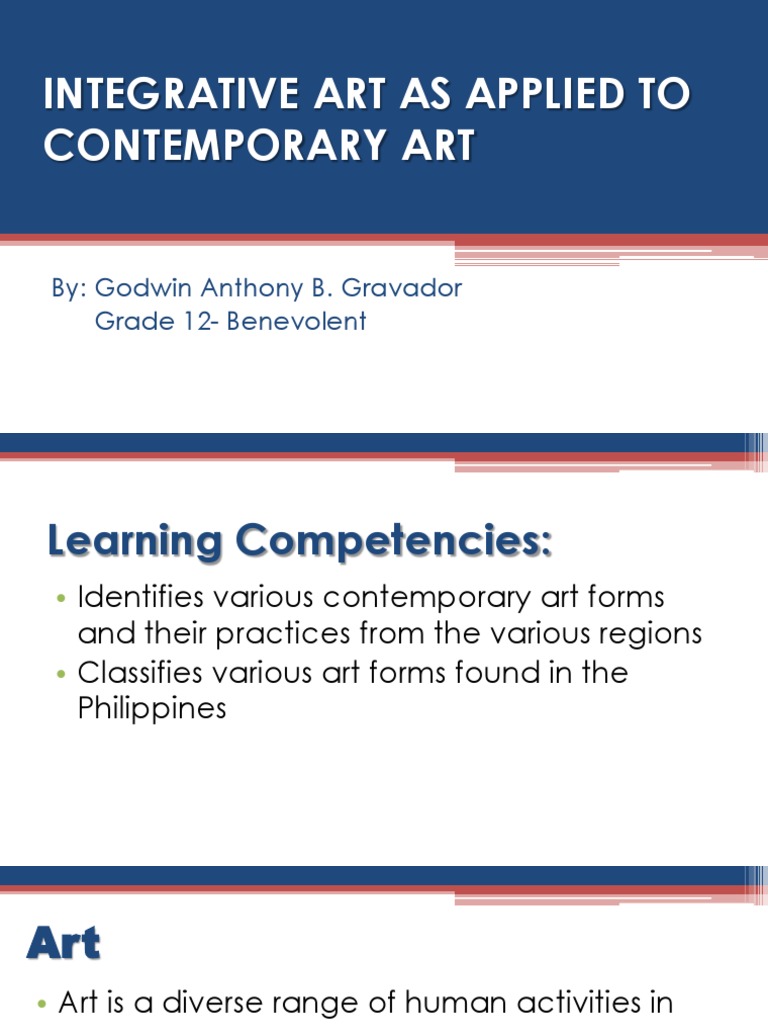 Integrative Art as Applied To | Contemporary Art | Philippines